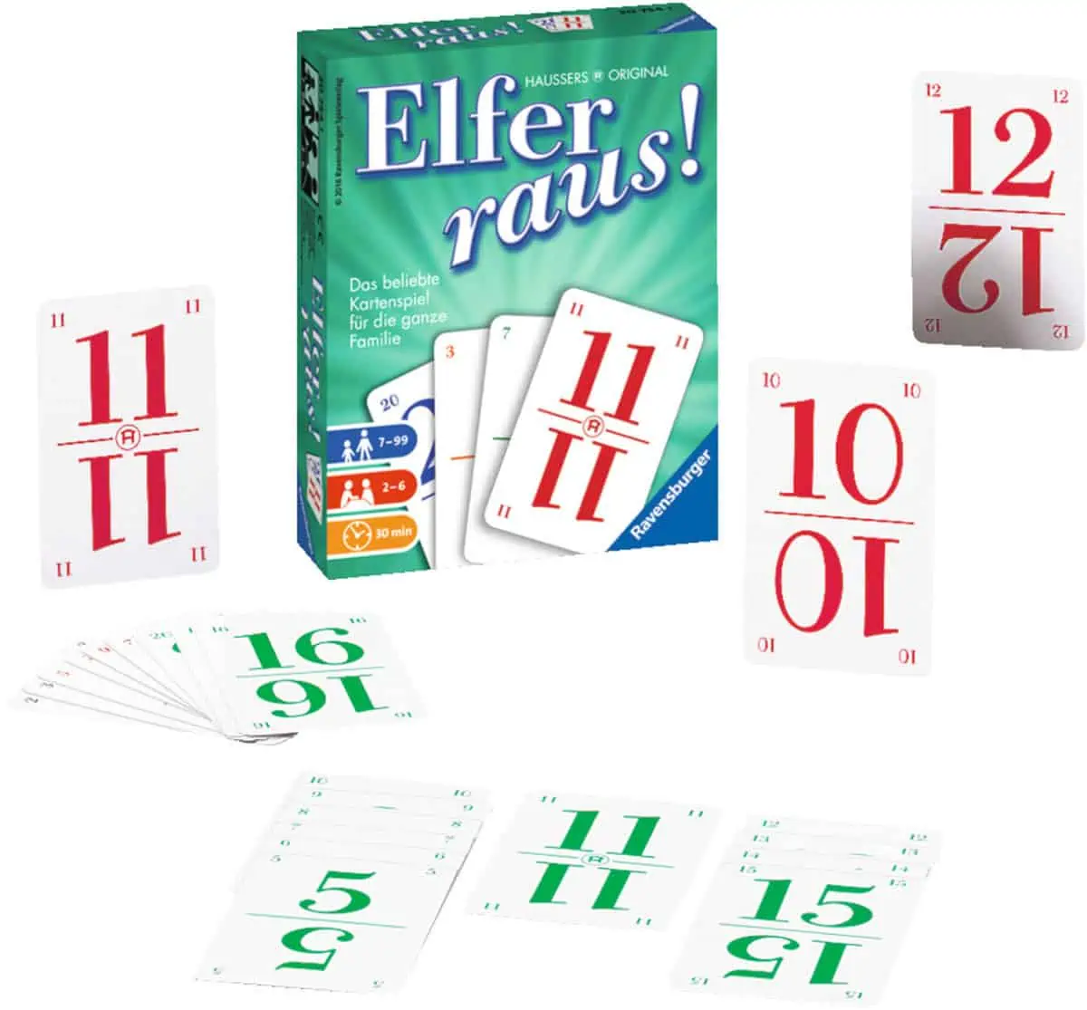 Ravensburger 20754 - Elfer raus Kartenspiel für 6,47 € inkl. Prime ...