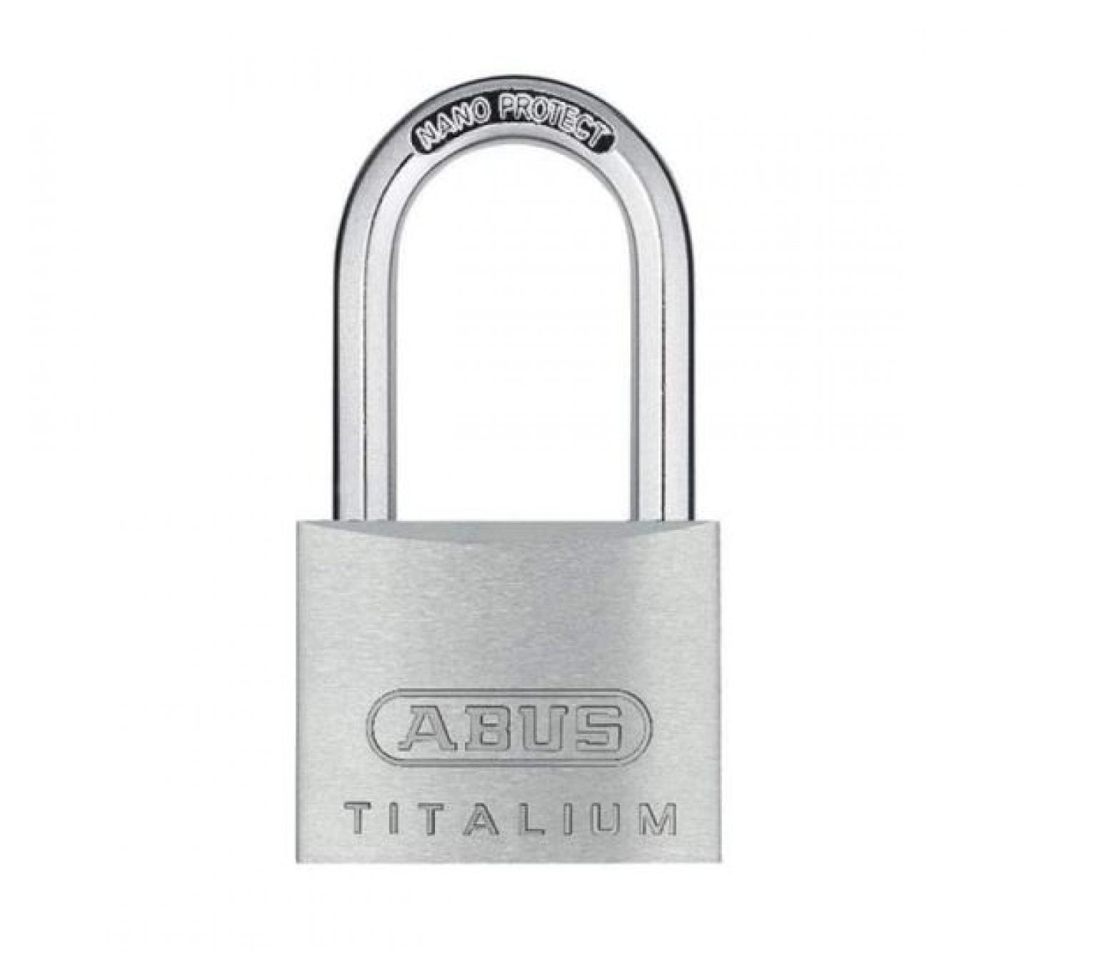 ABUS 64TI/40HB40 Titalium Vorhängeschloss mit langem Bügel (40 x 40 mm) - für 9,30 € [Prime ...
