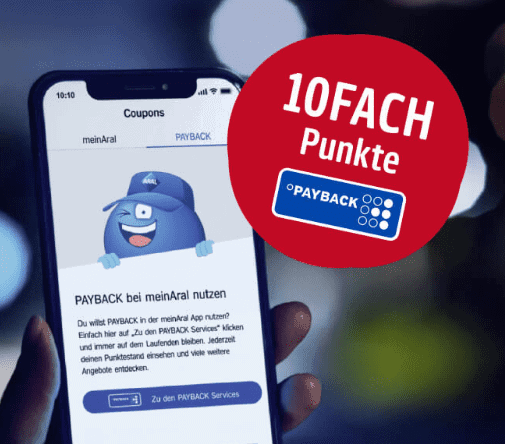 Aral App: 10fach Payback Punkte bei Verknüpfung der App ( entspricht 5 ...