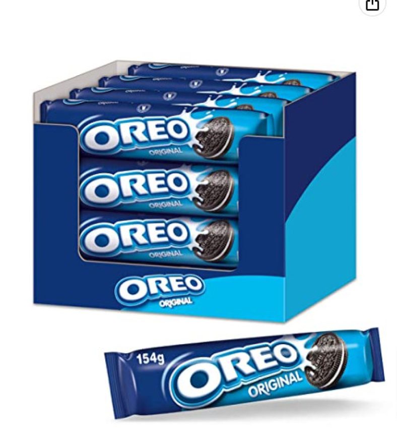OREO Original Knuspriger Kakao Doppelkeks 12er Pack (12 x 176g) für 13 ...