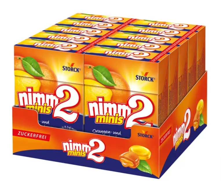 nimm2 Bonbons minis zuckerfrei – 10 x 40g Box für 4,23 € inkl. Prime ...