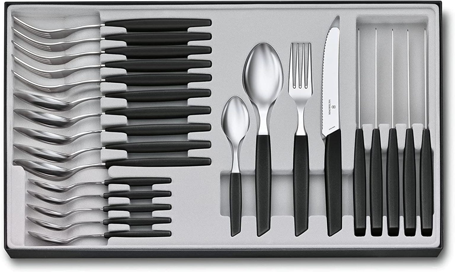 Victorinox Swiss Modern Besteck-Set für 6 Personen (24-teilig) - für 90 ...