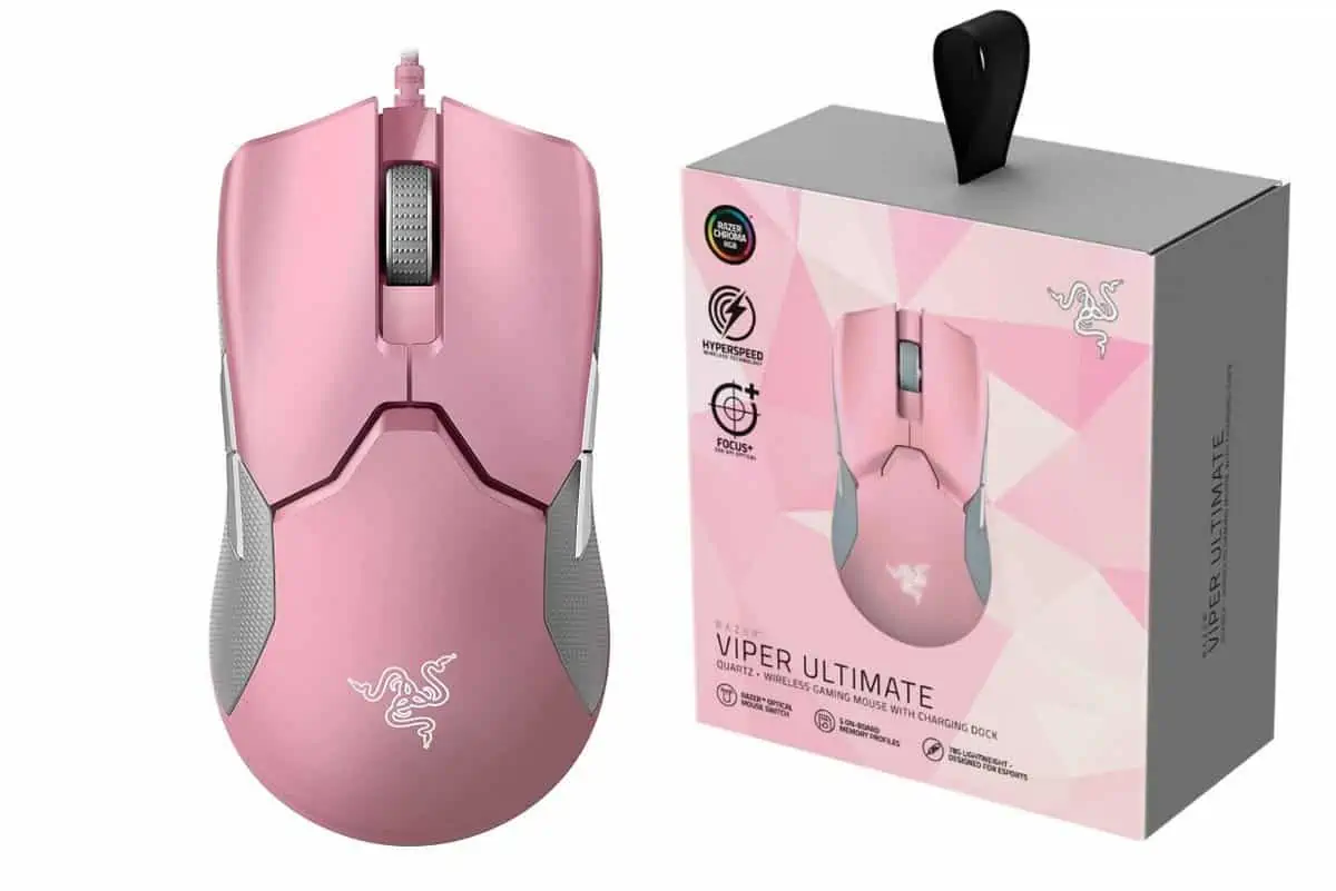 Razer Viper Gaming-Maus in pink (16 K DPI-Sensor, RGB-Beleuchtung ...
