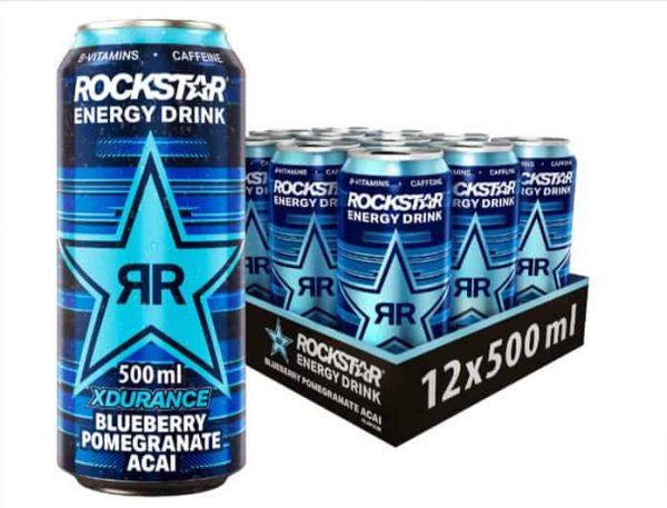 Rockstar Energy Drink Xdurance Blueberry 12x 500ml (82 Cent/Dose)
