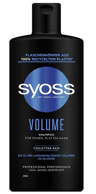 Syoss Shampoo Volume (440 ml), Volumen Shampoo für feines & plattes ...