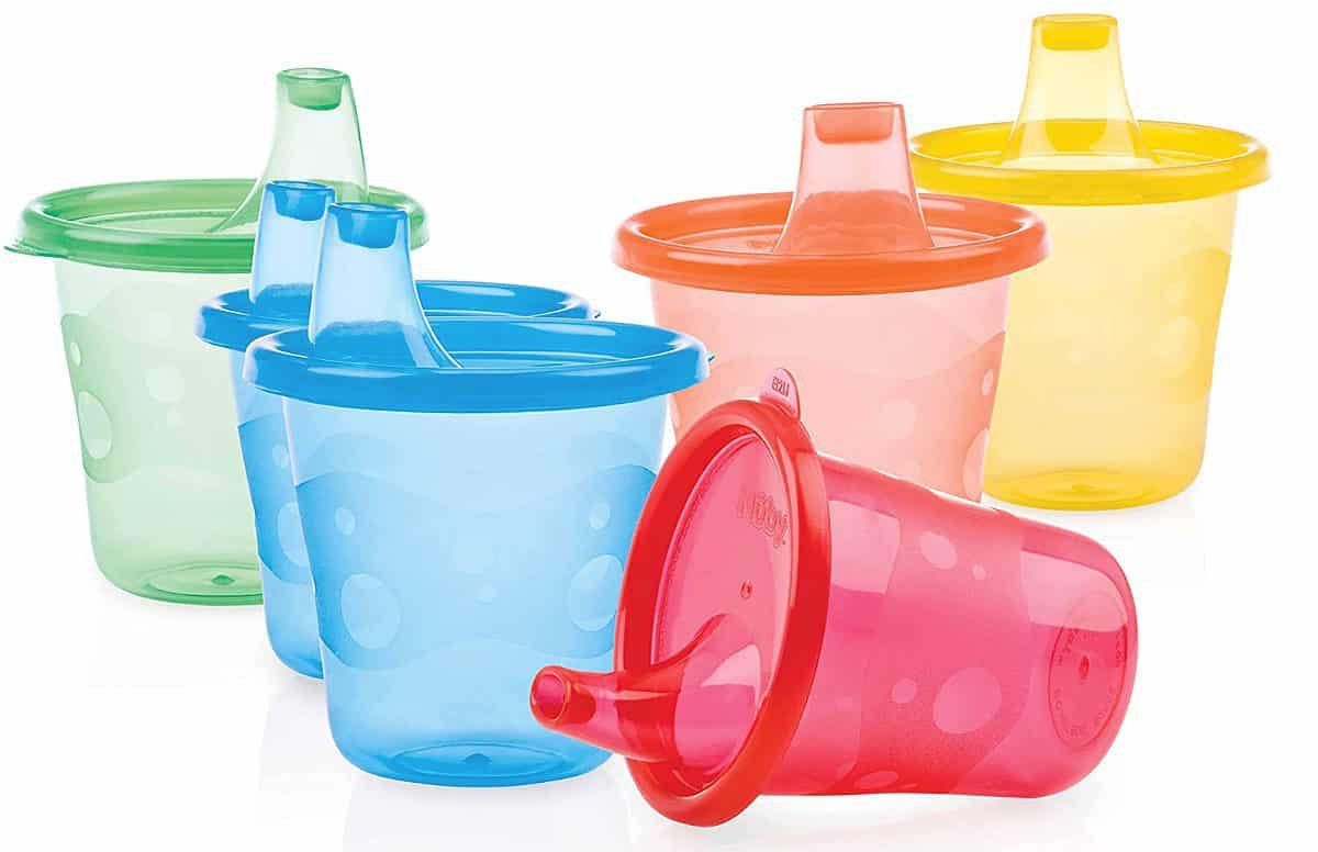 Nuby ID91121A Pick Nick Trinkbecher Set mit Deckel 6er Set für 7,99 ...