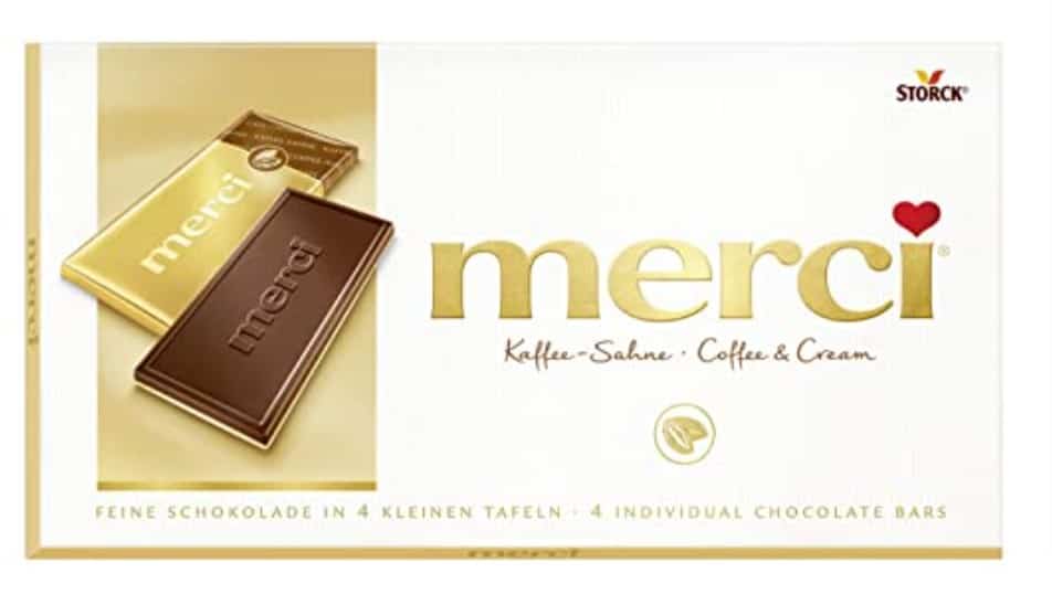 merci Tafelschokolade Kaffee-Sahne – 1 x 100g ab 0,94 € inkl. Versand