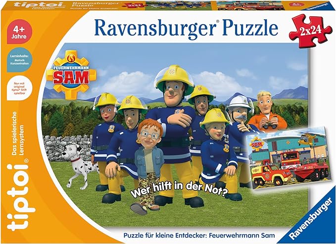 Ravensburger tiptoi - Feuerwehrmann Sam - Kinderpuzzle - für 8,83 ...