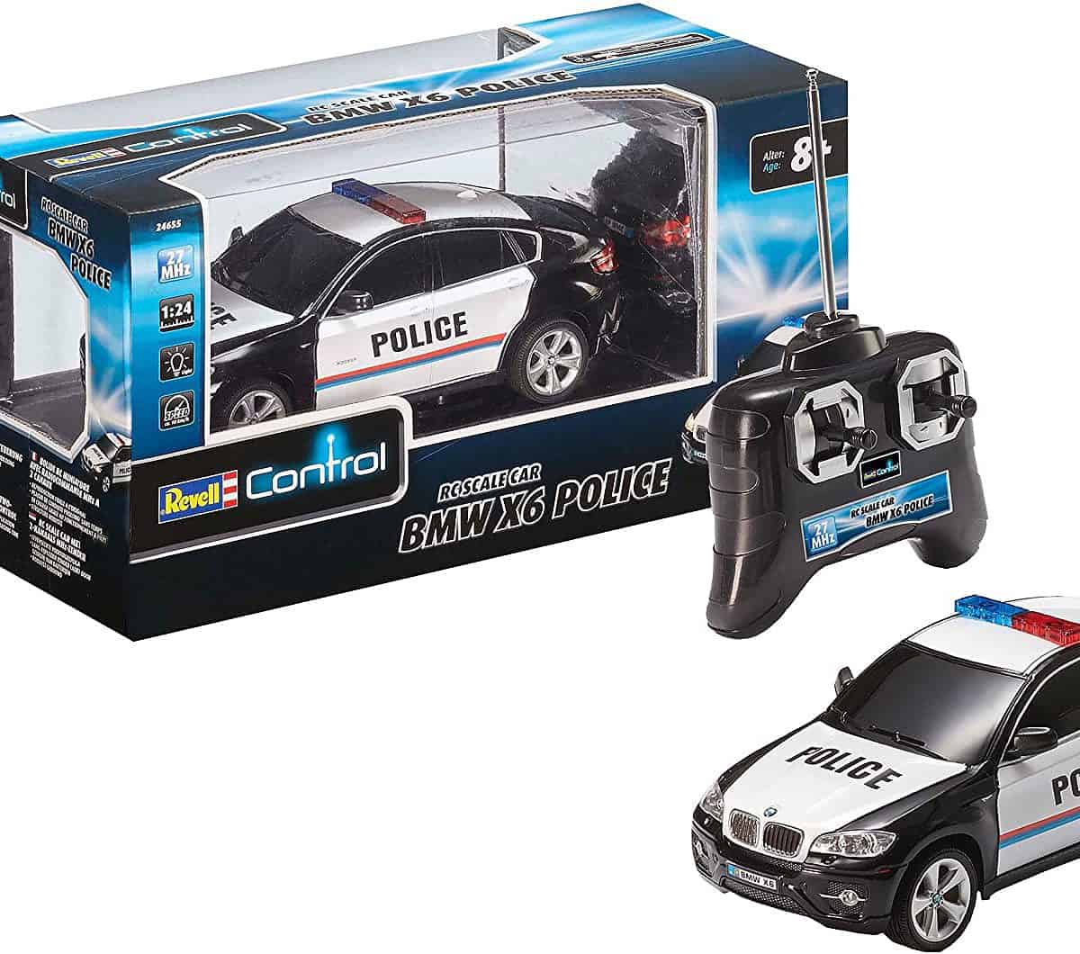 Revell Control 24655 - BMW X6 Police Streifenwagen im Maßstab 1:24 ...