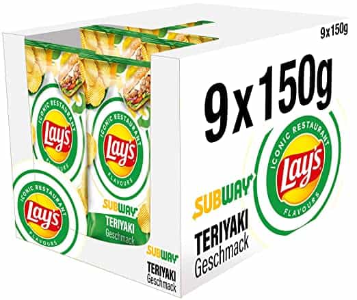 Lay's Subway Chicken Terriyaki 9er Pack (9 x 150 g) für 13,43 € inkl ...