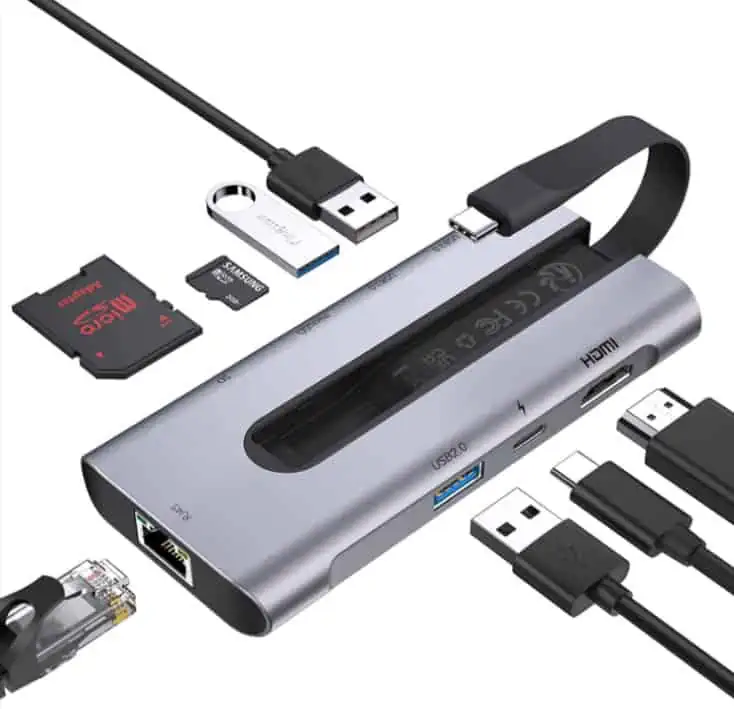 ESR 8-in-1 Portable Hub, USB C Docking Station mit Ethernet für 26,39 ...