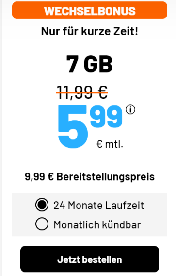 SIM de: o2 LTE-Datenflat mit 7 GB für 5,99 € / Monat + bis zu 35 ...