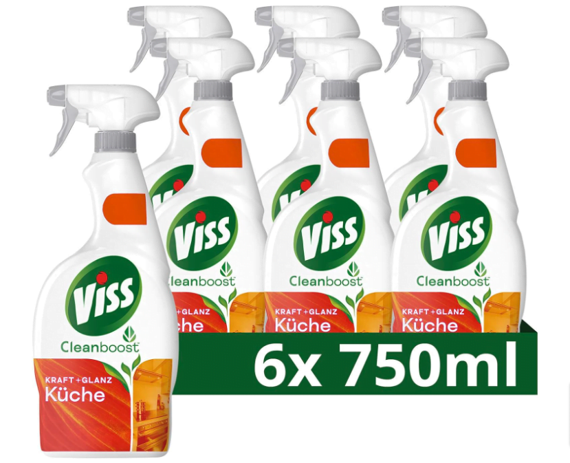Viss Kraft + Glanz Reiniger Spray Küche Putzmittel 6 x 750 ml ab 12,19 ...