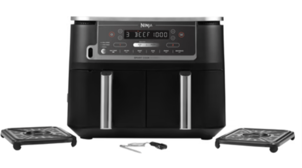 Ninja Foodi MAX Dual Zone Heißluftfritteuse 9,5L mit digitalem ...