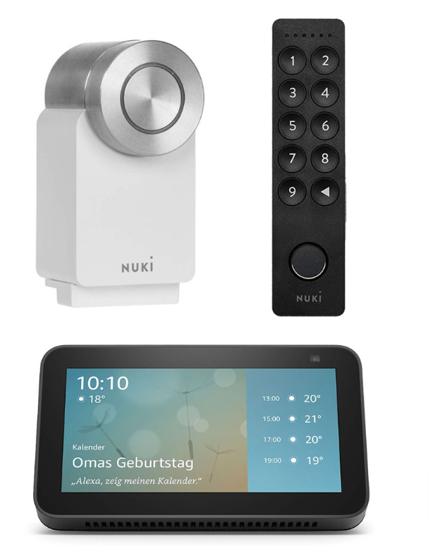 Nuki Bundle: Nuki Smart Lock 4 Pro + Nuki Keypad 2.0 + gratis Echo Show ...