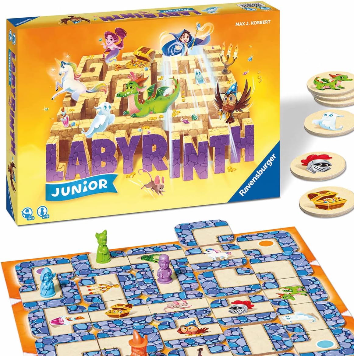 Ravensburger Kinderspiel 20847 - Junior Labyrinth - Familienklassiker für die Kleinen (ab 4 ...